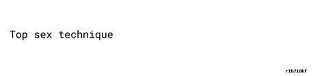 Sex Technique ：gloy Usach
