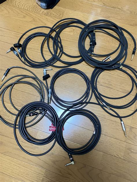 今家にあるシールドはこんだけ Oyaide Force77g Monster Bass Sommer Xxl Nu Clear Custum