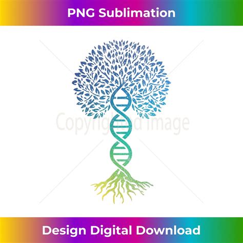 Tree Of Life DNA Science Genetics Earth Day Genealogy Blue Inspire