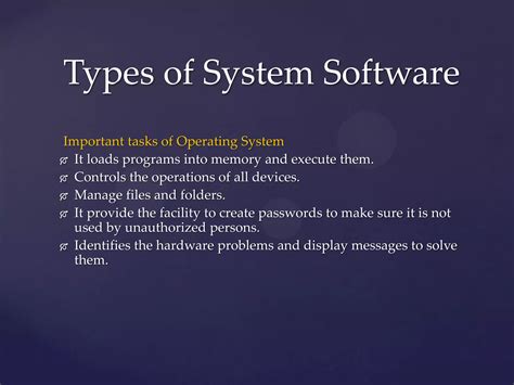 Lecture 11 System Softwarepdf Operating Systems Computer