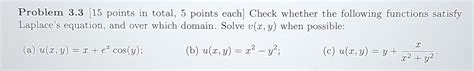 Solved Problem Points In Total Points Each Check Chegg Com