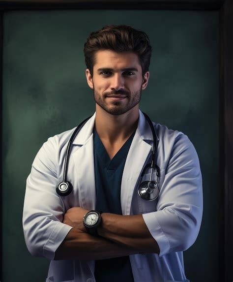 Premium Photo Smiling Handsome Male Doctor