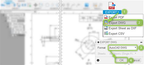 How To Export Fusion Drawings To DWG For ML Project Fusion Autodesk Knowledge Network