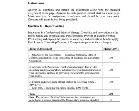 Answer All Questions And Submit The Assignment Along With The Standard As