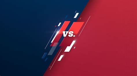 스포츠와 싸움 경쟁을위한 로고 대 문자 대 Mma 전투 대 경기 간단한 그래픽 요소와 경쟁 게임 개념 블루 어두운 배경 Eps