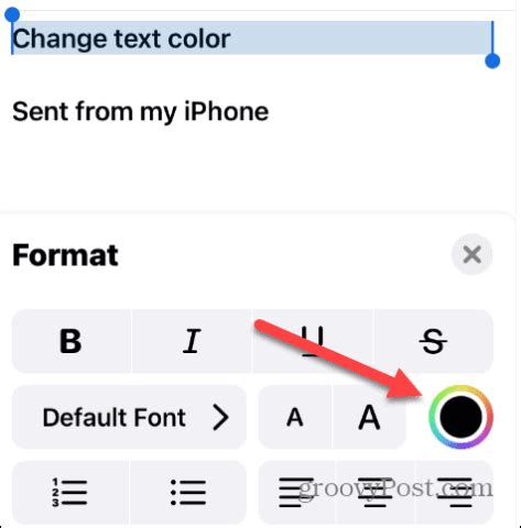 How To Change Text Color On IPhone