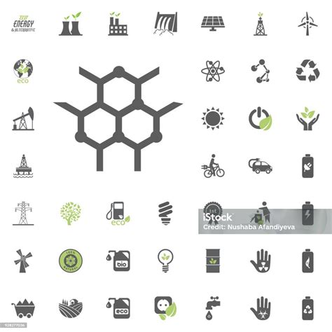 화학 아이콘입니다 친환경 및 대체 에너지 벡터 아이콘 세트입니다 에너지 소스의 전기 전원 리소스 벡터를 설정합니다 0명에 대한 스톡 벡터 아트 및 기타 이미지 Istock