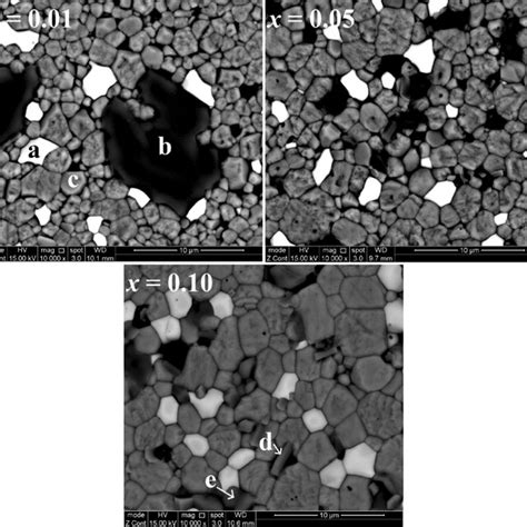 Eds Of Different Grainsmicro Grains Present In The Sem Micrographs