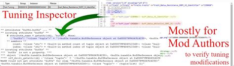 Tuning Inspector At The Sims 4 Nexus Mods And Community