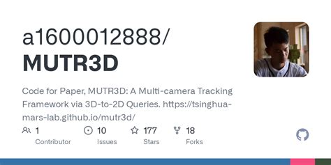 MUTR3D Tools Train Tracker Py At Main A1600012888 MUTR3D GitHub