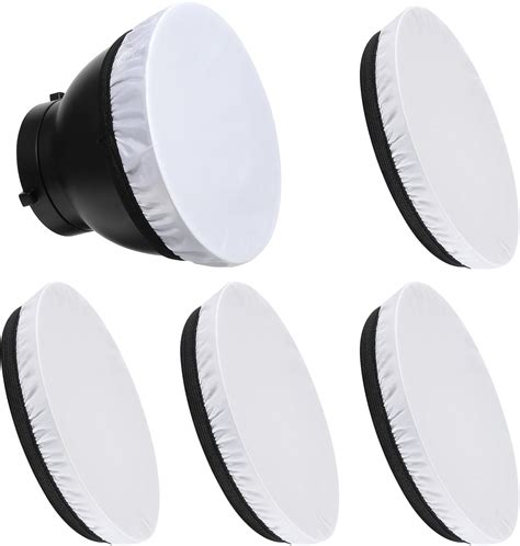 Peovlvn 4 Pieces Light Diffuser 7inch18cm Ring Light Peovlvn 4 Pieces Light Diffuser 7inch18cm Ring Light
