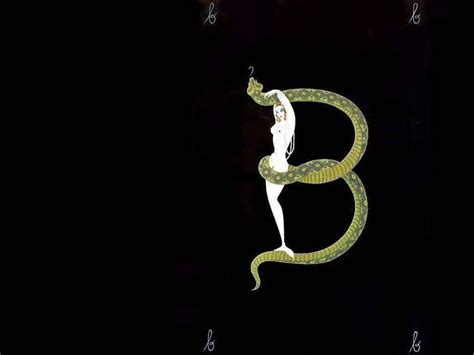 B Erté Popular Artwork Art Movement Alphabet