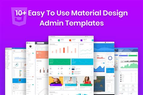 10 Easy To Use Material Design Admin Templates Radiustheme