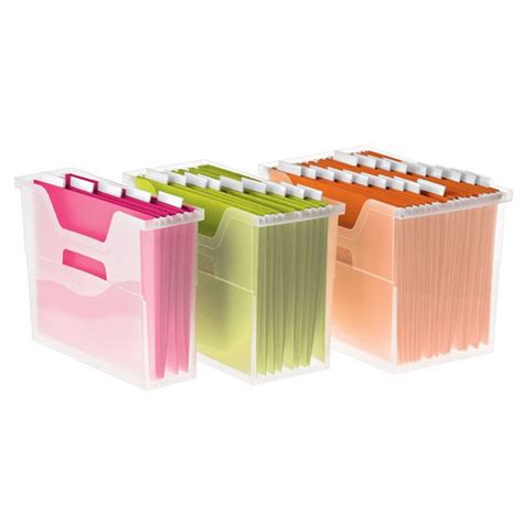 Clear Open Top File Storage Boxes File Boxes Hanging File Folders Storage And Organization