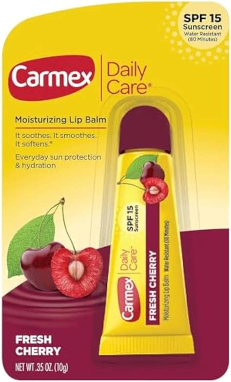 Carmex Lip Balm Stick Cherry Flavor Spf 15 Pack Of 2
