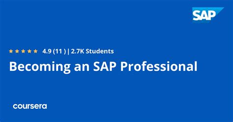 Becoming An SAP Professional Coursera