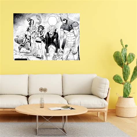 Плакат постер на стіну з оригінальним принтом аніме манги Dandadan Дандадан персонажі А0