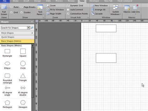 Can T Get A Straight Line Connector In Visio Super User
