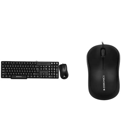 Buy Zebronics Wired Keyboard And Mouse Combo With 104 Keys And A Usb Mouse With 1200