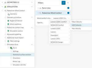 Gust Equivalent Mean Pedestrian Wind Comfort SimScale