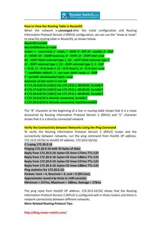 How To Configure Routing Information Protocol Rip Pdf