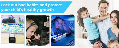 Kenrone Combination Lock Metal Timer Lock Usb Rechargeable Time Timer Padlock With 1m Spring