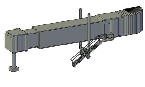 Bridge Access Structure Detail 3d Model Cad Construction Block Autocad File
