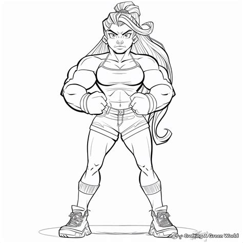Flexing Muscles Coloring Pages 2025