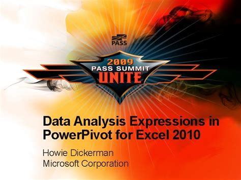 data analysis expressions in power pivot for excel