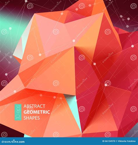 Abstract Triangles Space Low Poly Stock Illustration Illustration Of
