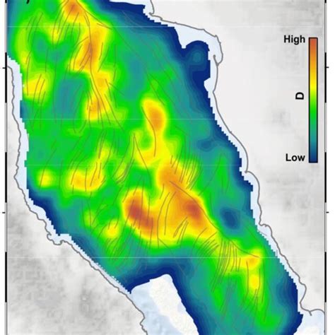 Best Fit Model Between Fault Density D And Advective Heat Flow