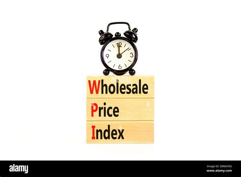 Wpi Wholesale Price Index Symbol Concept Words Wpi Wholesale Price Index On Wooden Blocks On A