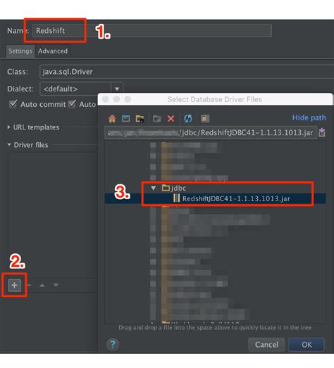 Jdbc Defining A Redshift Connection In Datagrip Stack Overflow