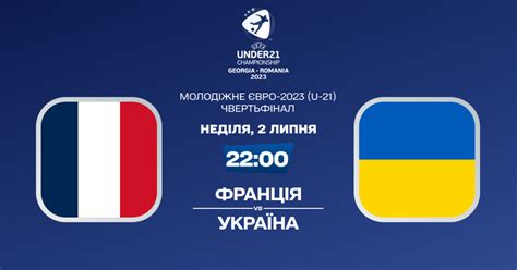 Франція Україна онлайн трансляція та огляд матчу 1 4 фіналу Євро 2023 U21 ТСН новини 1 1