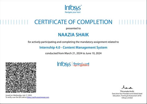 naazia shaik on linkedin internship infosysspringboard python