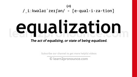 Equalization Reaction Definition At Rita Skelley Blog