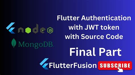 Flutter Authentication With JWT Node Js And MongoDB Final Part YouTube