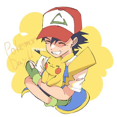 Pikachu And Ash Ketchum Pokemon And More Drawn By Uguisu Sugardollhomelif Danbooru