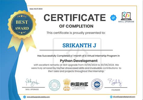 Srikanth J On Linkedin Python Pythondevelopment Skillupgrade