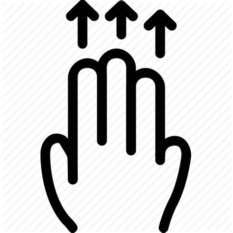 Swipe Up Icon 112282 Free Icons Library