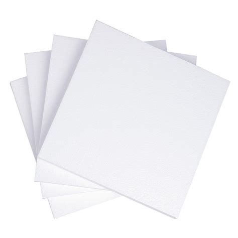 Silverlake Craft Foam Block 10x10x1 Inch Eps Polystyrene Square For Crafting Sculpting