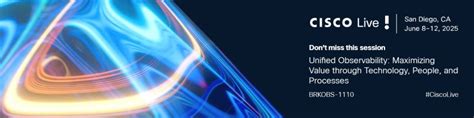 Observability Ciscolive Splunkobservability Appdynamics Thousandeyes Lukasz Ciukaj