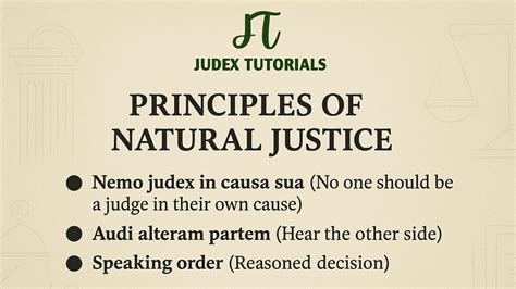 Principles Of Natural Justice With Landmark Cases