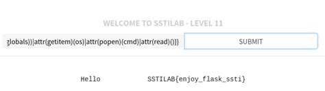 Flask Ssti Lab Writeup Yuxs Blog