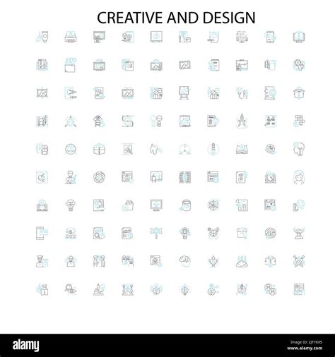 Creative And Design Icons Signs Outline Symbols Concept Linear