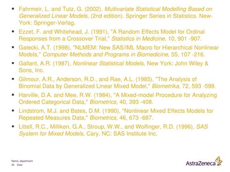 Ppt Lecture Non Linear And Generalized Mixed Effects Models Powerpoint Presentation Id