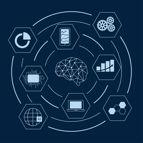 Artificial Intelligence Illustration Modern Cyberbrain Concept Machine Learning And Neural