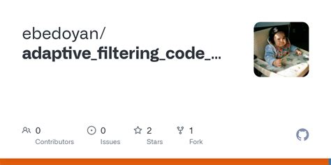 Github Ebedoyanadaptivefilteringcodepackage
