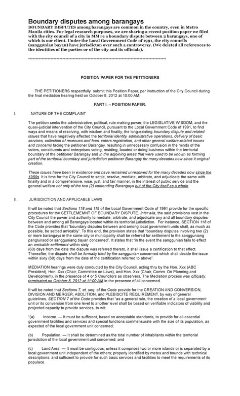 Boundary Disputes Among Barangays Boundary Disputes Among Barangays Boundary Disputes Among Boundary Disputes Among Barangays Boundary Disputes Among Barangays Boundary Disputes Among
