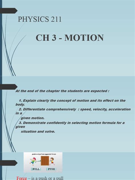 Phys 211 Wk 3 Ch 3 Motion Download Free Pdf Acceleration Velocity